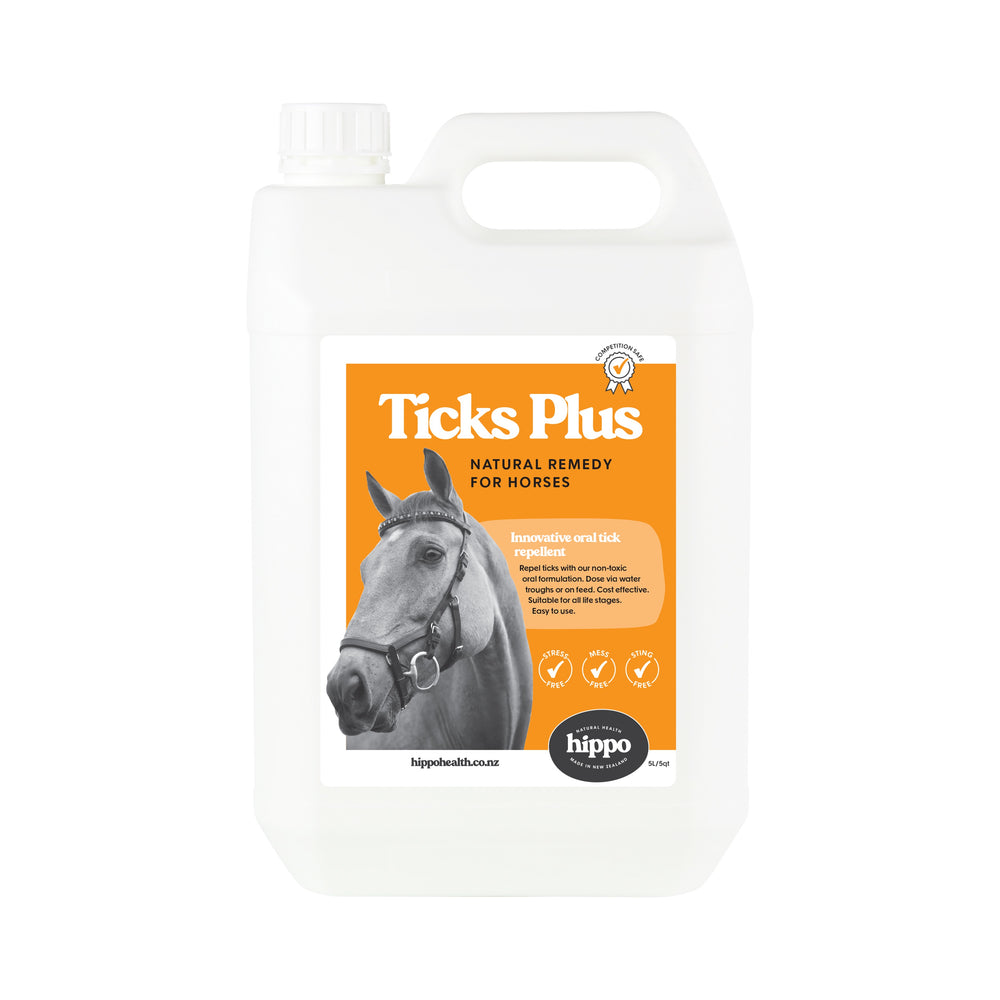 Ticks Plus Equine 90ml - 5L | Natural Oral Tick Repellent for Horses ...